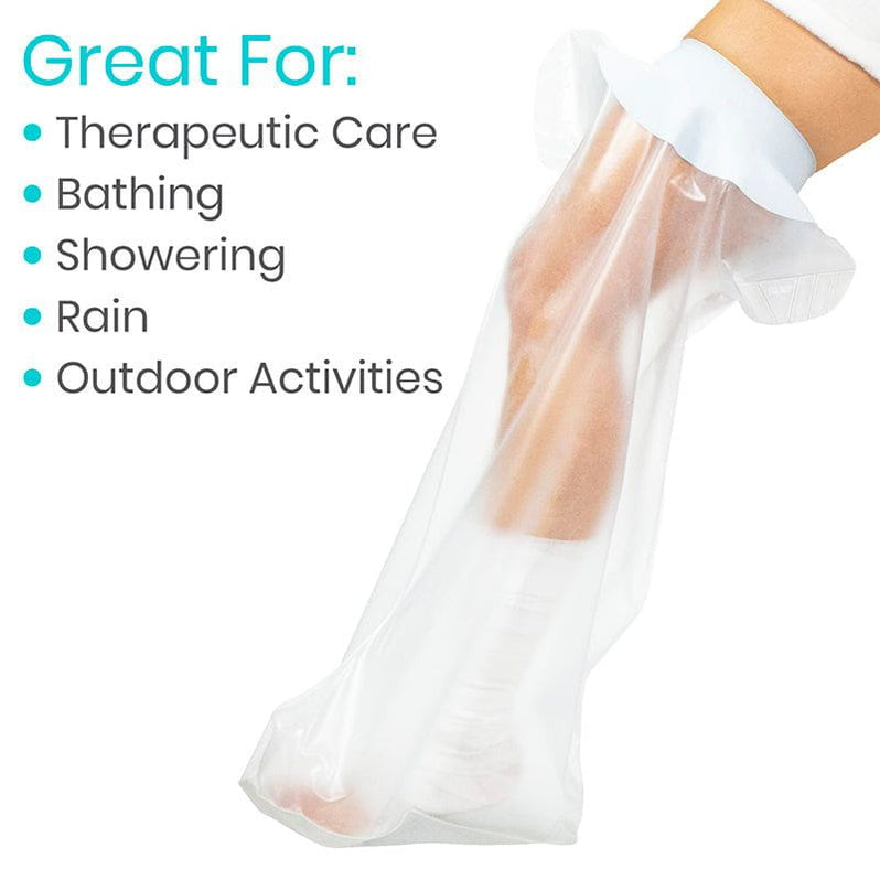 Cast Cover for Leg - Waterproof Protector for Shower — Vive Health
