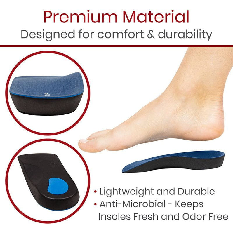 Arch Support Shoe Inserts - 3/4 Insoles — Vive Health