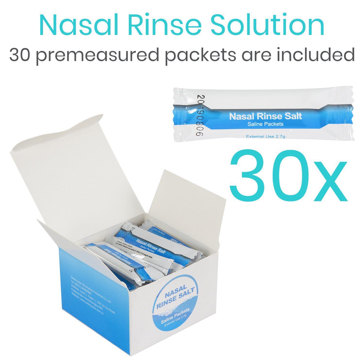 Nasal Rinse Kit - Includes Saline Solution — Vive Health