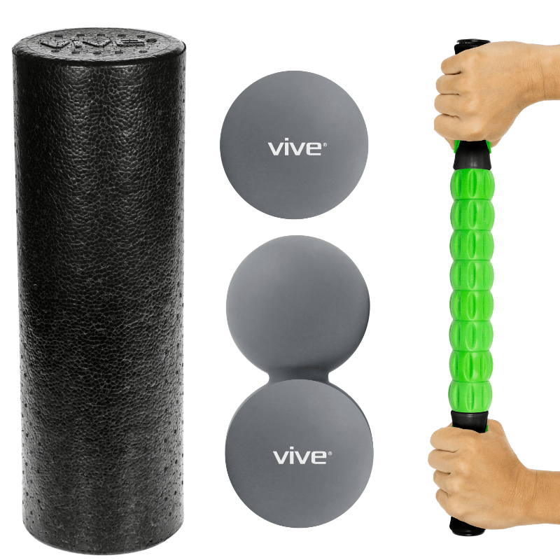 Best Foam Roller Bundle - Massage Kit for Muscle Pain - Vive Health