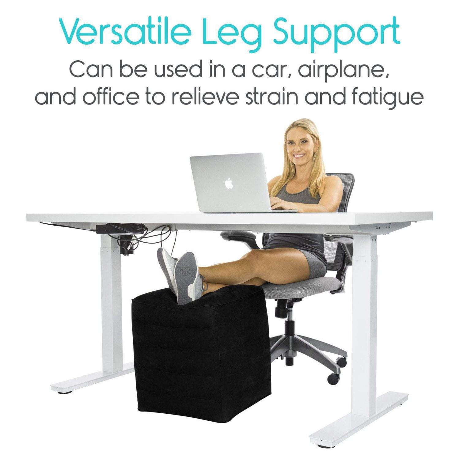 Inflatable Leg or Foot Rest - Portable for Travel — Vive Health