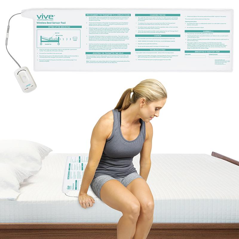 Bed Alarm With Pager - Safe Remote Monitoring - Vive Health