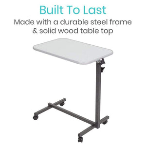 Compact Overbed Table - Tilting For Hospital Bed — Vive Health