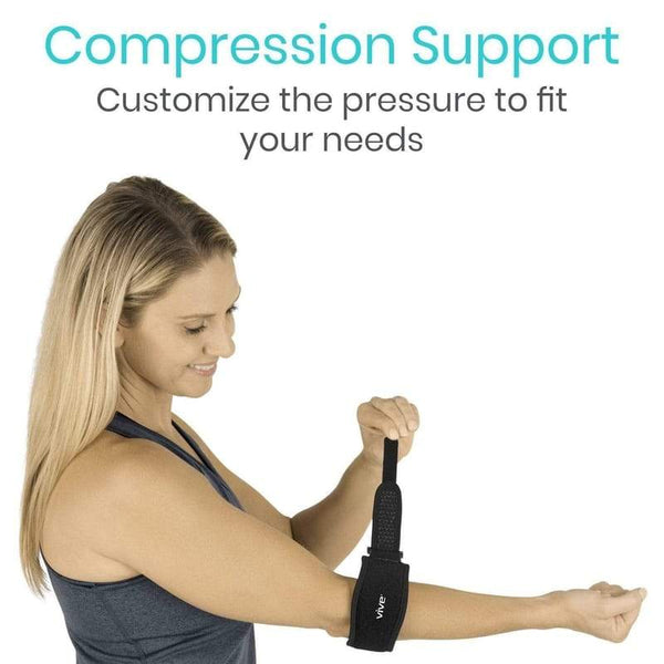 Tennis Elbow Brace - Support Strap for Golfers Elbow - Vive Health