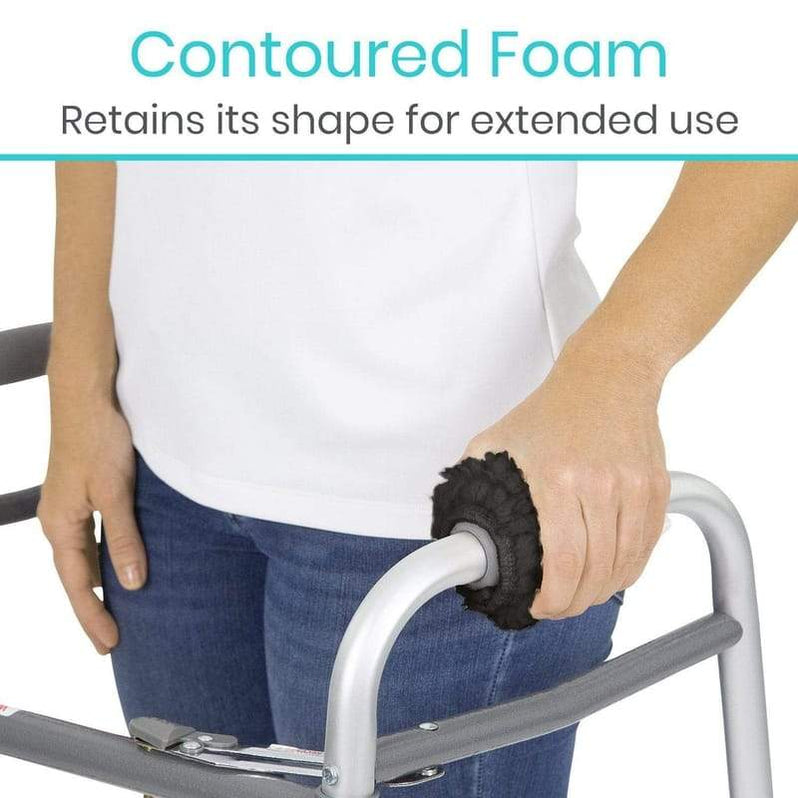 Sheepskin Padded Hand Grips for Folding Walker — Vive Health
