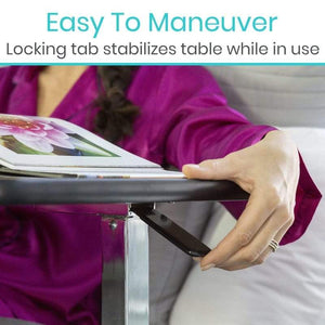 Overbed Table - Rolling Hospital Bed or Laptop Tray — Vive Health