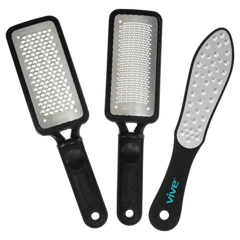 Foot File Set - 3 Piece Set Callus Remover - Vive Health