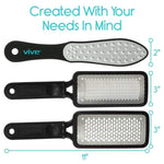 Foot File Set - 3 Piece Set Callus Remover — Vive Health