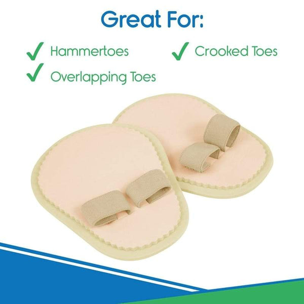 Double Toe Splint - Hammertoe Straightener Pad - Vive Health