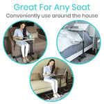 Compact Overbed Table - Tilting For Hospital Bed — Vive Health