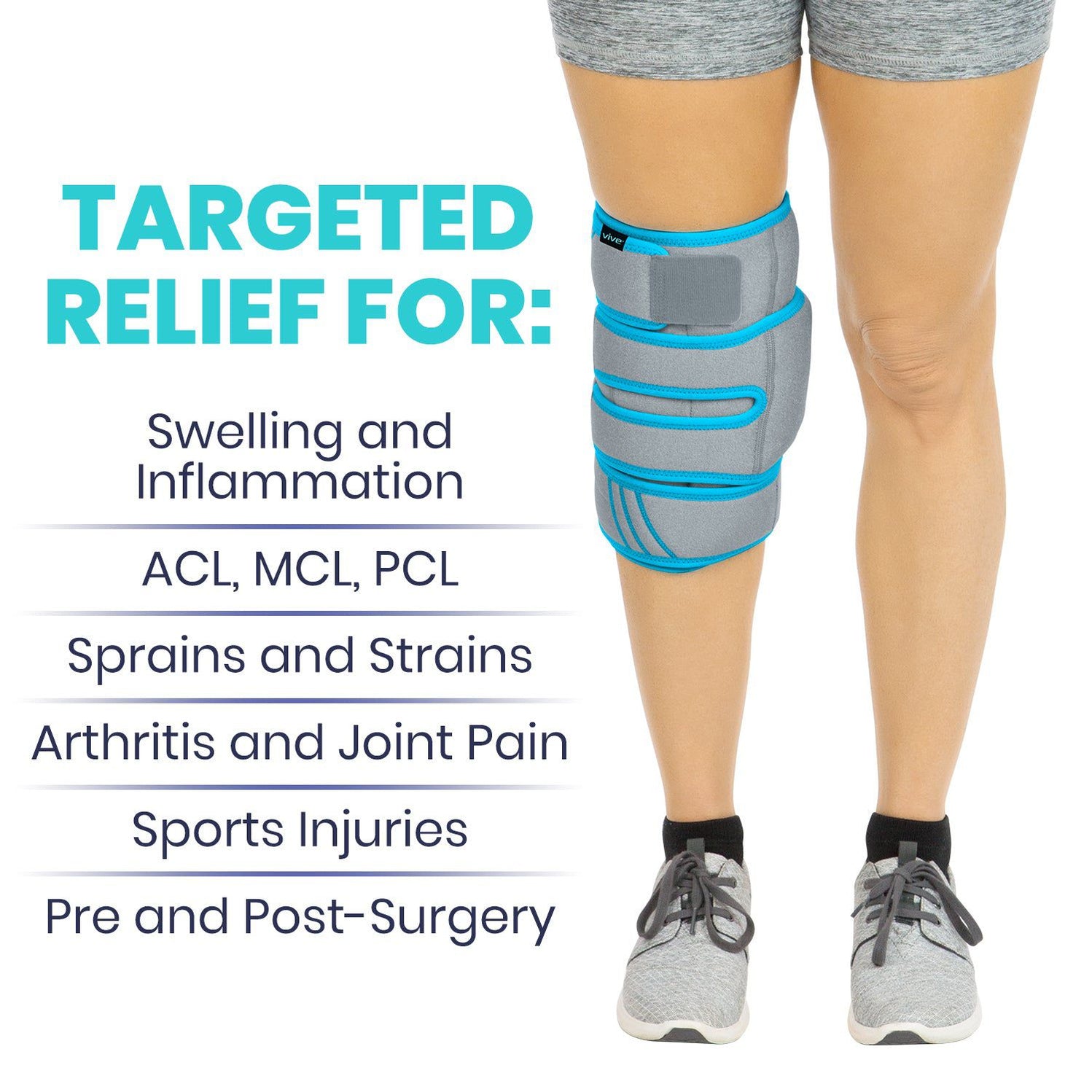 Knee Ice Brace - Cold Therapy Wrap for Pain Relief — Vive Health
