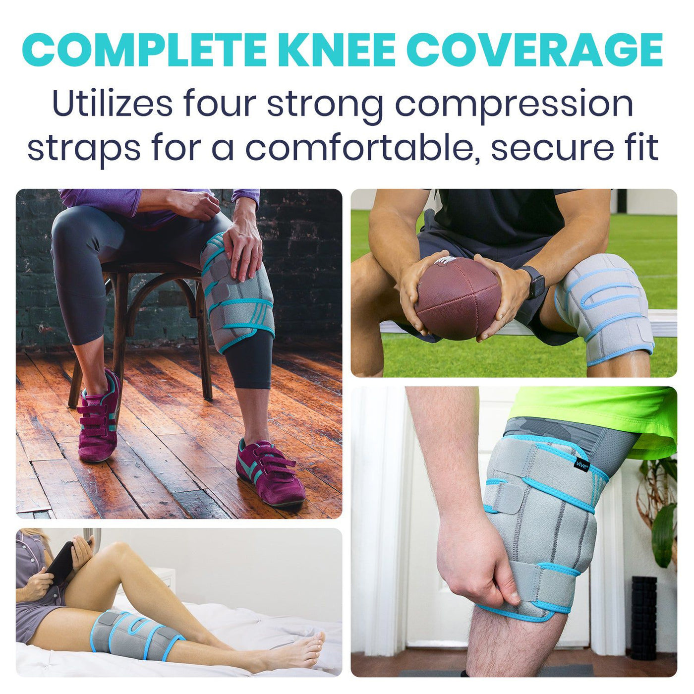 Knee Ice Brace - Cold Therapy Wrap for Pain Relief — Vive Health