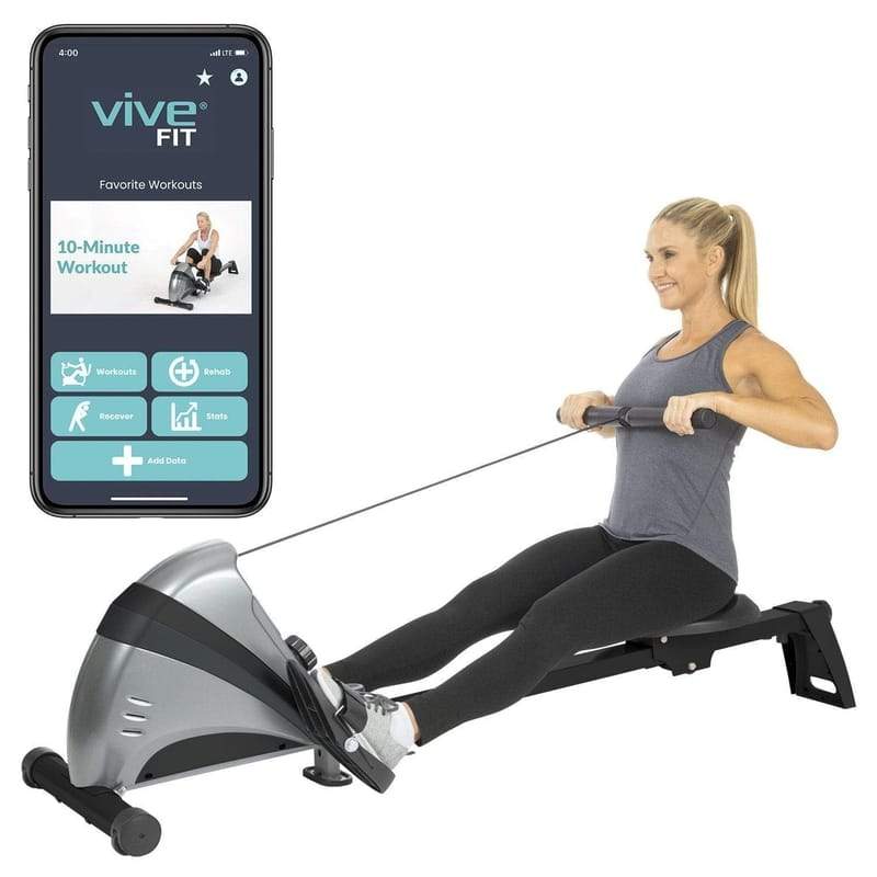 Rowing Machine - Seated Exercise Workout Equipment - Vive Health