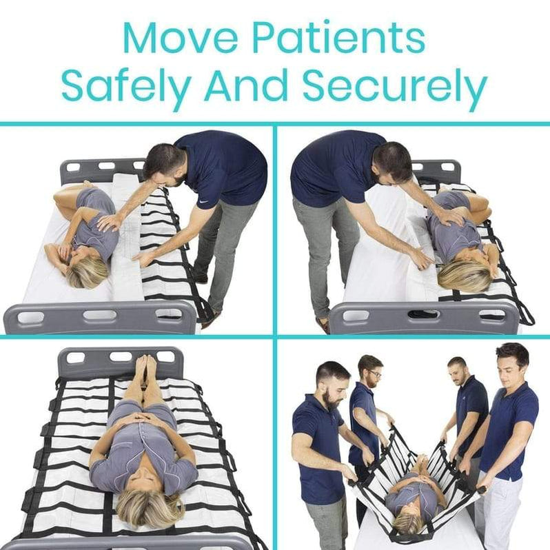 Large Patient Transfer Sheet with Handles — Vive Health