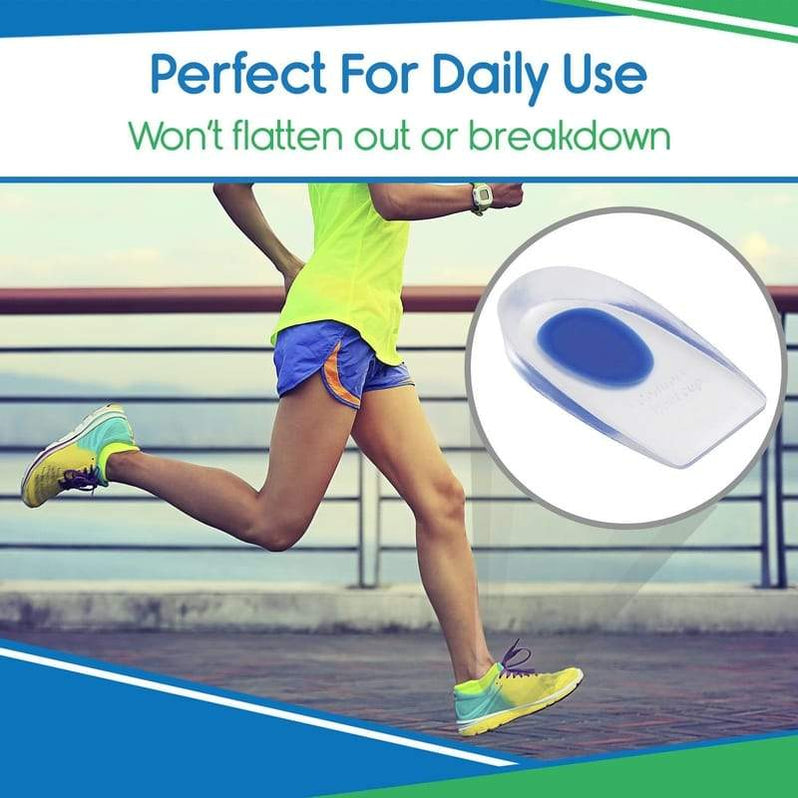 Gel Heel Cups - Inserts for Running or Walking Foot Pain — Vive Health