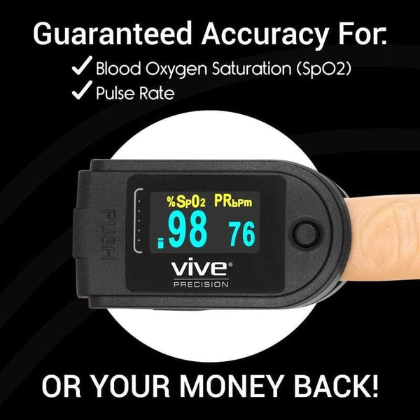 Smart Pulse Oximeter - Oxygen Saturation Tester - Vive Health