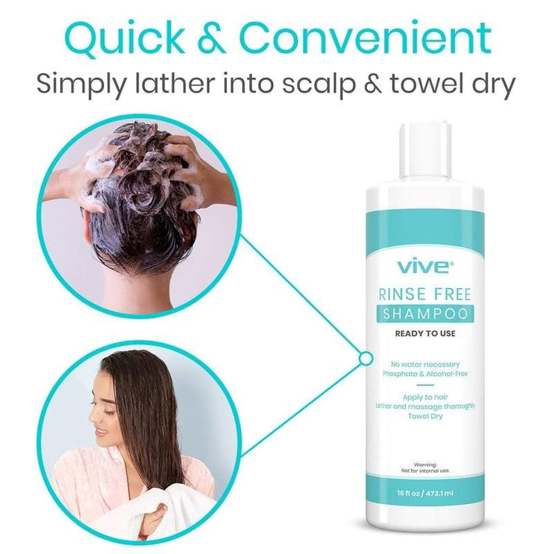 Rinse Free Shampoo - Waterless & No Rinsing Required — Vive Health