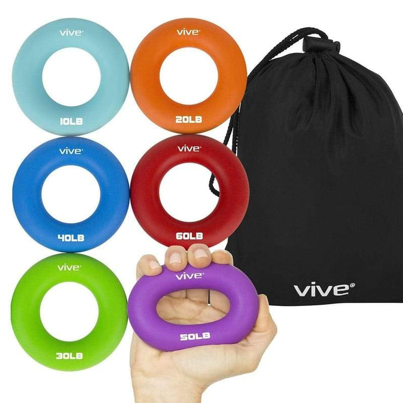 Hand Grip Strengthener Rings - Wrist & Forearm Workout — Vive Health