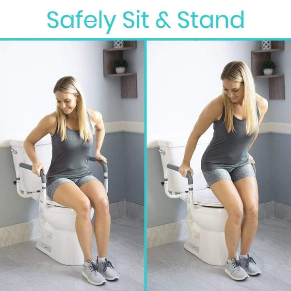 Toilet Rail - Bathroom Safety Frame & Handrails - Vive Health
