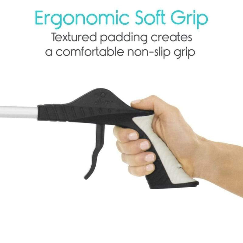 Folding Reacher Grabber - Compact Extended Reach Tool — Vive Health