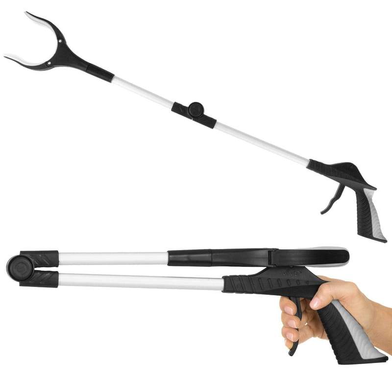Folding Reacher Grabber - Compact Extended Reach Tool - Vive Health