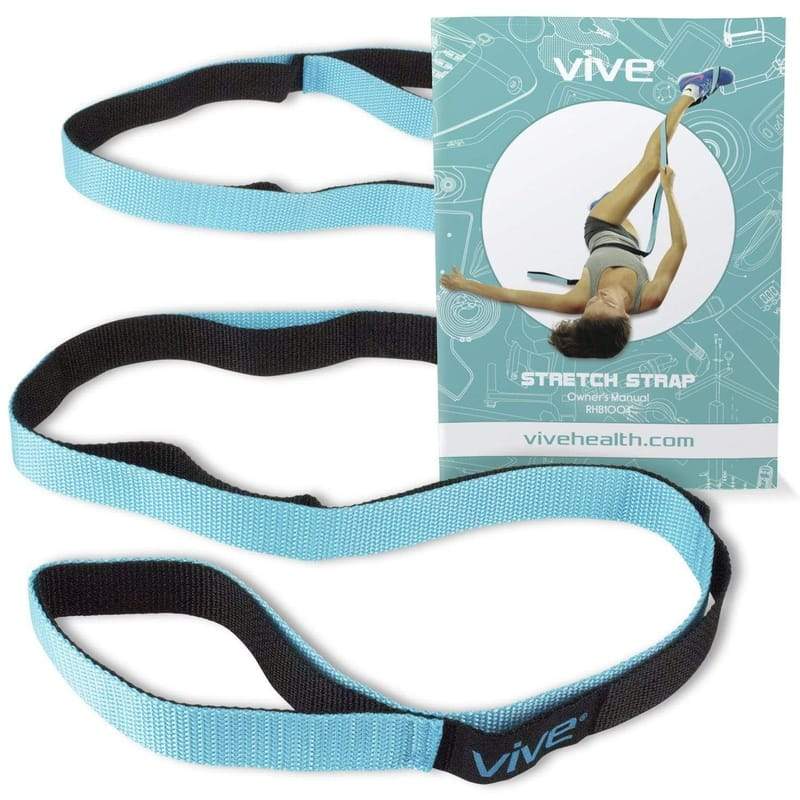 Stretch Out Strap - Yoga, Hamstring, Leg, Running & PT - Vive Health