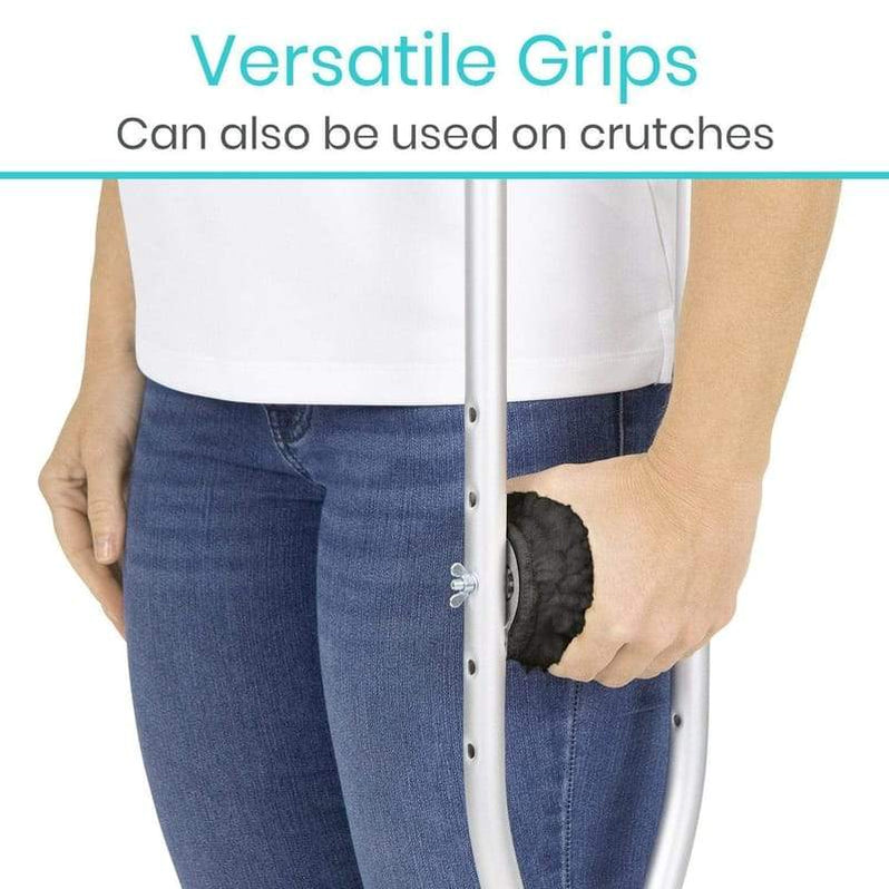 Sheepskin Padded Hand Grips for Folding Walker — Vive Health