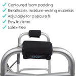 Padded Hand Grips for Folding or Rolling Walker — Vive Health