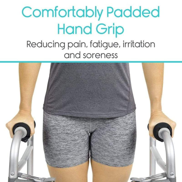 Padded Hand Grips for Folding or Rolling Walker - Vive Health