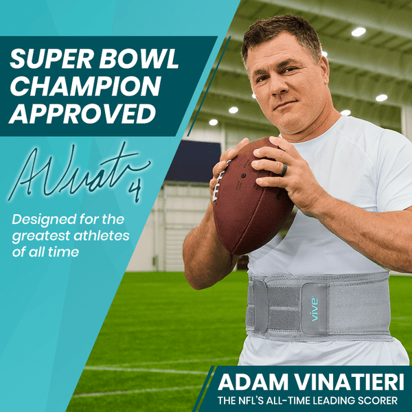 Back Brace - Lower Support Belt for Posture & Lumbar - Vive Health